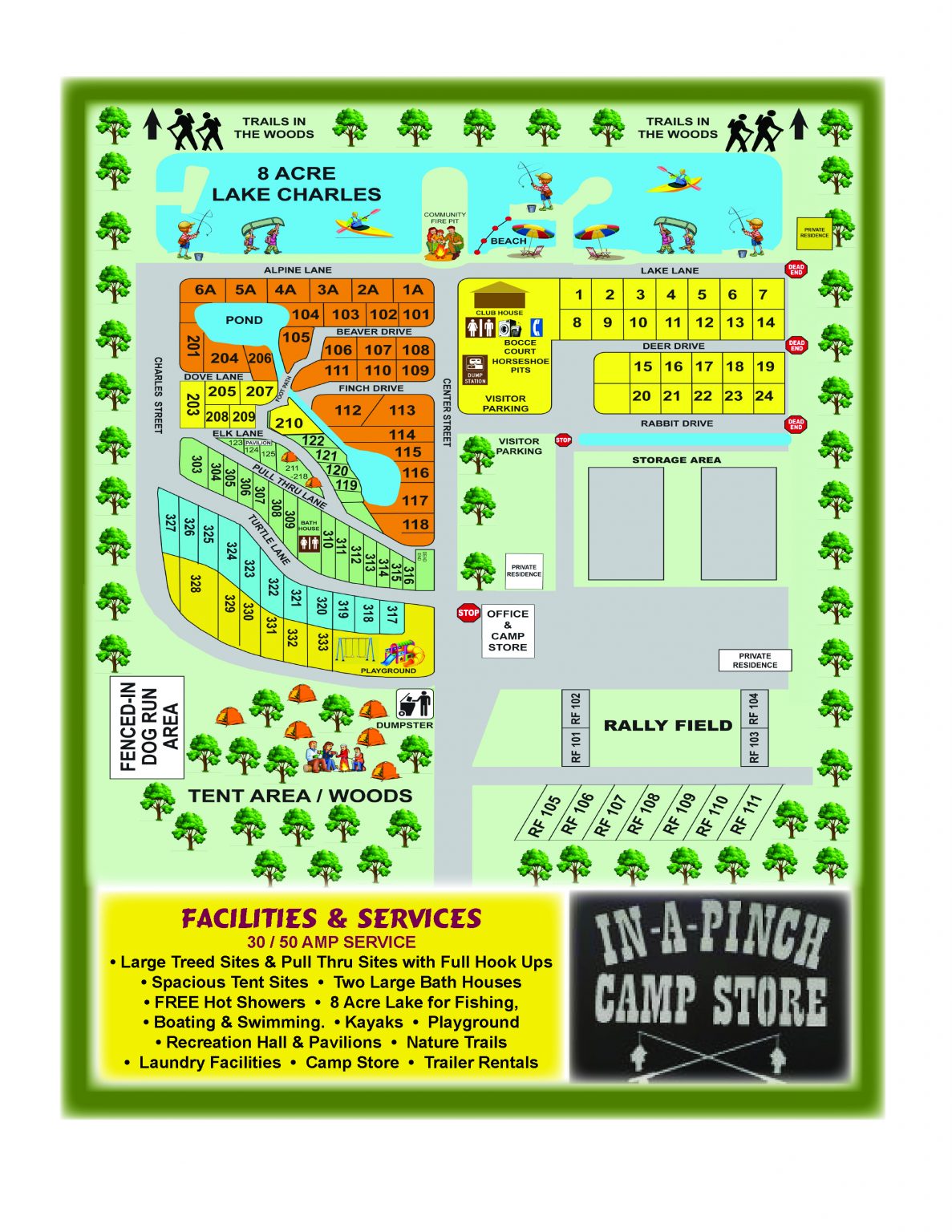Camp Site Map – Niagara Hartland RV Resort